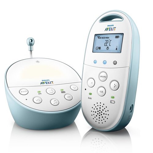 Philips AVENT DECT Baby Monitor SCD560/01 with Light, Lullabies and ...